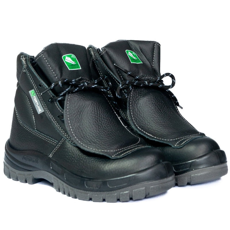 Botina de Segurança Fortline: Proteção com Metatarso, Antiperfuro e Bi